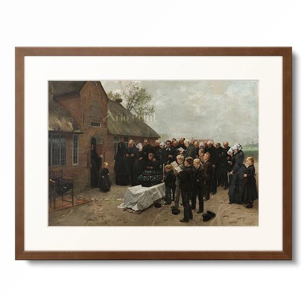 所蔵：クンストパラスト美術館Artist: Bokelmann, Christian Ludwig,1844-1894 Imagetitle: Funeral in Northern Friesland. 1887 Dimensions: ...