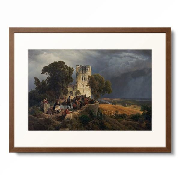 所蔵：クンストパラスト美術館Artist: Lessing, Carl Friedrich,1808-1880 Imagetitle: The Siege (defence of a churchyard in the Thirty Yea...
