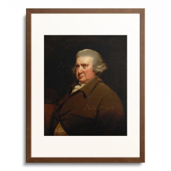 Artist: Wright of Derby, Joseph,1734-1797 Imagetitle: Portrait of Erasmus Darwin, half length, in a Buff Coat and White ...