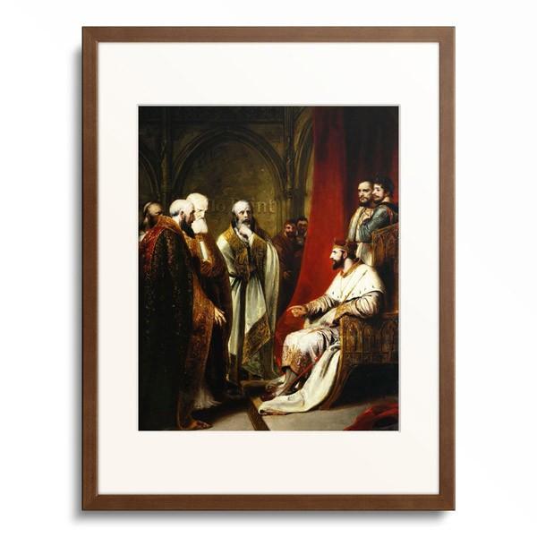 Artist: Westall, Richard,1765-1836 Imagetitle: Henry III Replying to the Archbishop of Canterbury and the Bishops of Sal...