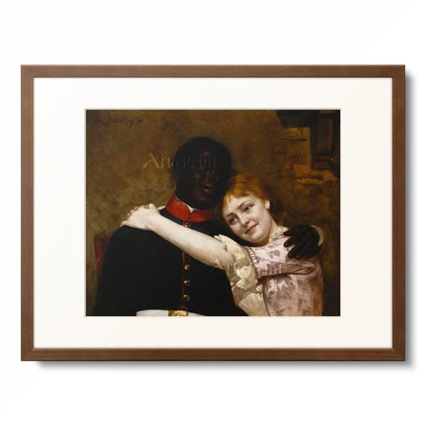 Artist: Doerstling, Emil,1859-1940 Imagetitle: Off Duty. 1890 (The soldier is Gustav Savac-el-Cher who was born in Berli...