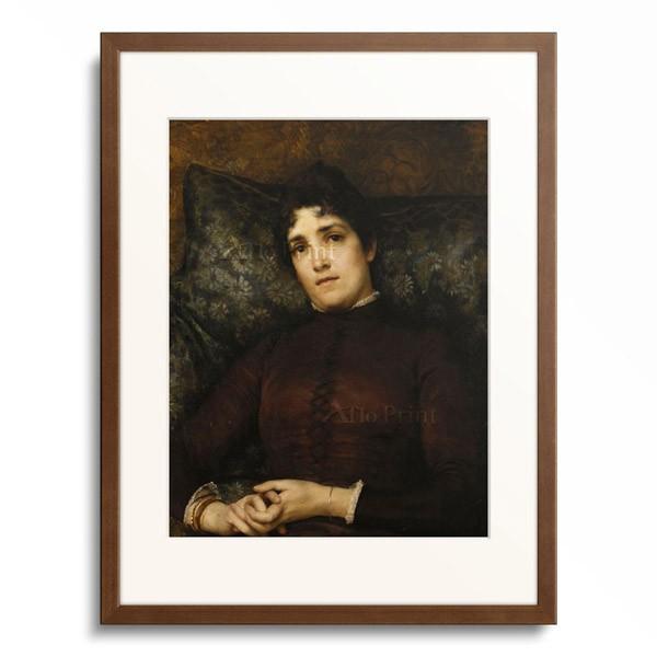 Artist: Alma-Tadema, Sir Lawrence,1836-1912 Imagetitle: Portrait of Mrs. Frank D. Millet. 1886 Dimensions: 66.4 x 52.5 c...