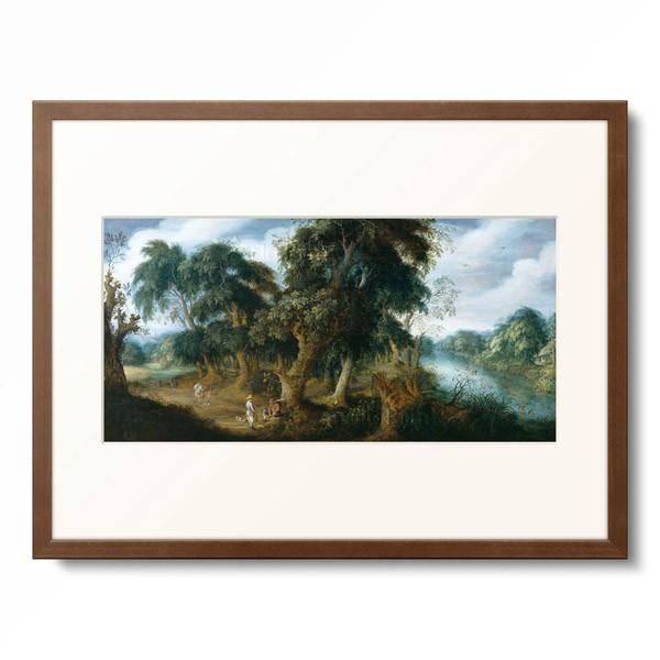 Artist: Govaerts, Abraham,1589-1626 Imagetitle: Two resting Bird Sellers in Conversation. Around 1620 Dimensions: 52,8 x...