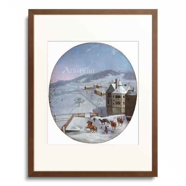 Artist: Grimmer, Jakob,um1525-1547 Imagetitle: Winter Landscape. Location: Hannover, Landesmuseum