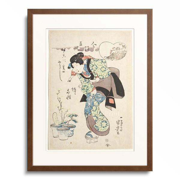 所蔵：クンストパラスト美術館Artist:  Kuniyoshi, Utagawa,1797-1862 Imagetitle:  Mother and Child (from the series The five Offering Ani...