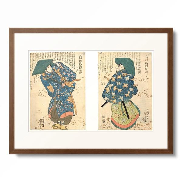 所蔵：クンストパラスト美術館Artist:  Kuniyoshi, Utagawa,1797-1862 Imagetitle:  Dancing Postures of the Heroes: Sawamura Tossho as Nago...