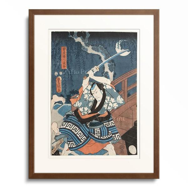 所蔵：クンストパラスト美術館Artist:  Kunisada, Utagawa,1786-1865 Imagetitle:  Bando Hikosaburo IV as the gentleman Tohei (from the Kab...