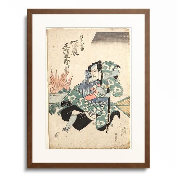 所蔵：クンストパラスト美術館Artist:  Kunisada, Utagawa,1786-1865 Imagetitle:  Bando Mitsugoro III as Magoshichi. 1824 Dimensions:  38,...