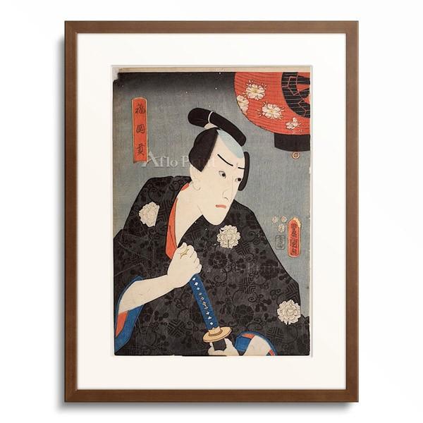 所蔵：クンストパラスト美術館Artist:  Kunisada, Utagawa,1786-1865 Imagetitle:  Danjuro VIII as Fukuoka Mitsugi (from the Kabuki Drama T...