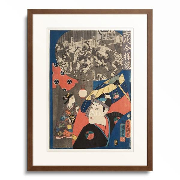 所蔵：クンストパラスト美術館Artist:  Kunisada, Utagawa,1786-1865 Imagetitle:  Sawamura Gennosuke III (later Danjuro IX) representing S...