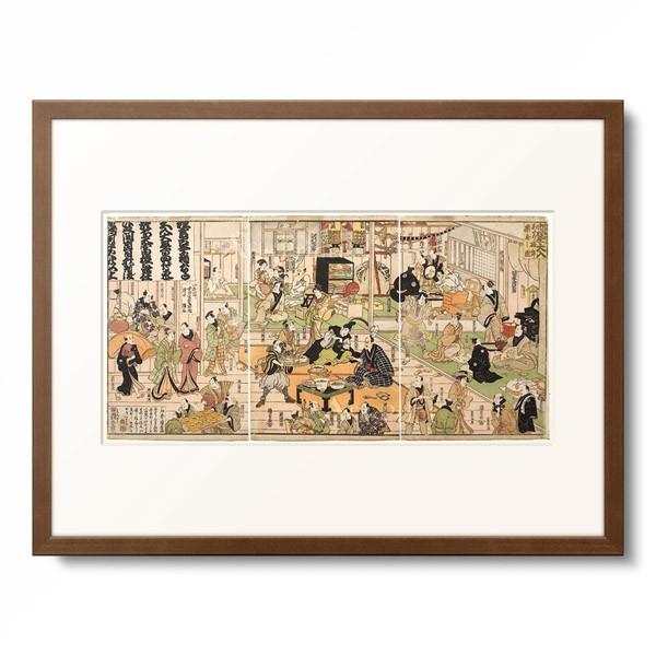 所蔵：クンストパラスト美術館Artist:  Kunisada, Utagawa,1786-1865 Imagetitle:  The Resting Rooms inside the Theatre Nakamuraza in Edo, ...