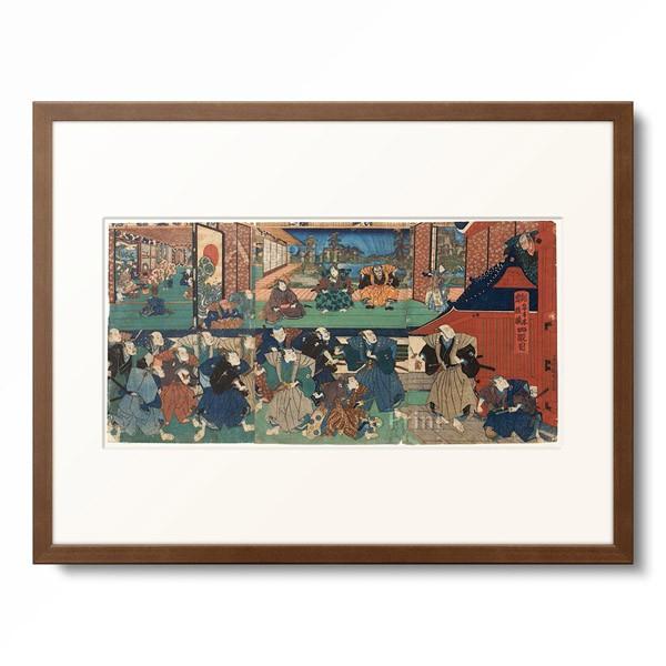 所蔵：クンストパラスト美術館Artist:  Kunisada, Utagawa,1786-1865 Imagetitle:  The Shogun's Messenger announcing the Confiscation of th...