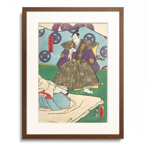 所蔵：クンストパラスト美術館Artist:  Kunisada, Utagawa,1786-1865 Imagetitle:  (right hand side of the sheet) Oboshi Yuranosuke joining...