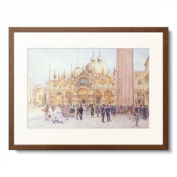 Artist: Tyndale, Walter Frederick Roofe,1855-1943 Imagetitle: St Marks Square, Venice. Dimensions: 33.7 x 51.4 cm Medium...