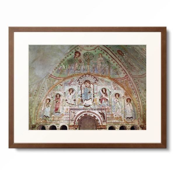 Imagetitle: Western Matroneum (throne of Salomonis, Mary as enthroned queen of the heavens, allegories of virtues and pr...