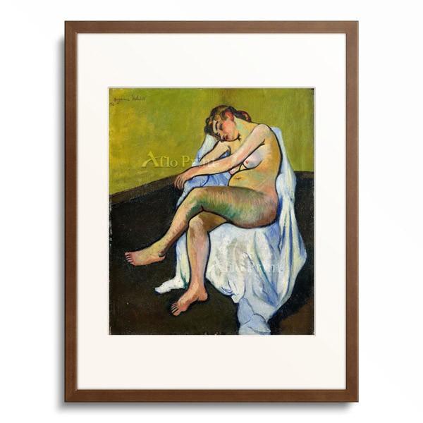 Artist: Valadon, Suzanne,1865-1938 Imagetitle: Seated Nude. 1916 Dimensions: 61 x 50 cm Medium: oil/canvas, Location: Ch...