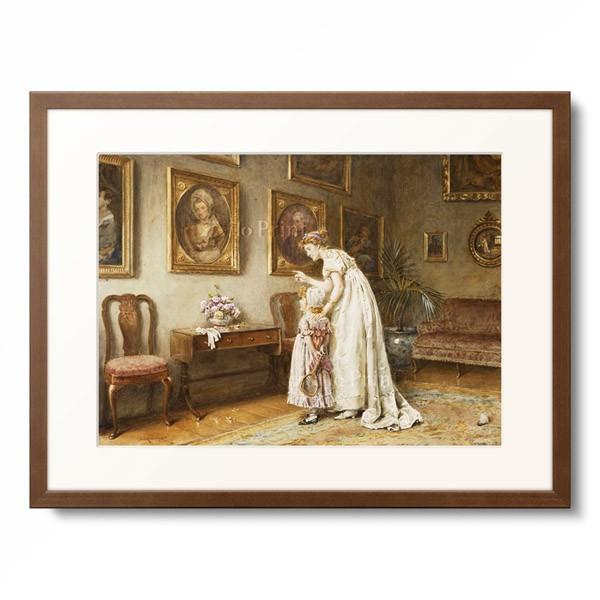 Artist: Kilburne, George Goodwin,1839-1924 Imagetitle: A Little Family History. Dimensions: 34.6 x 49.8 cm Medium: Aquar...