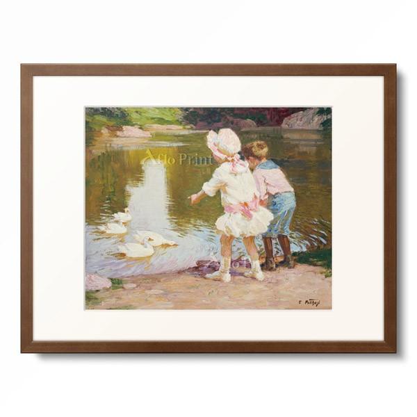 Artist: Potthast, Edward Henry,1857-1927 Imagetitle: In the Park. Medium: oil/canvas, Location: Christie's Images Ltd
