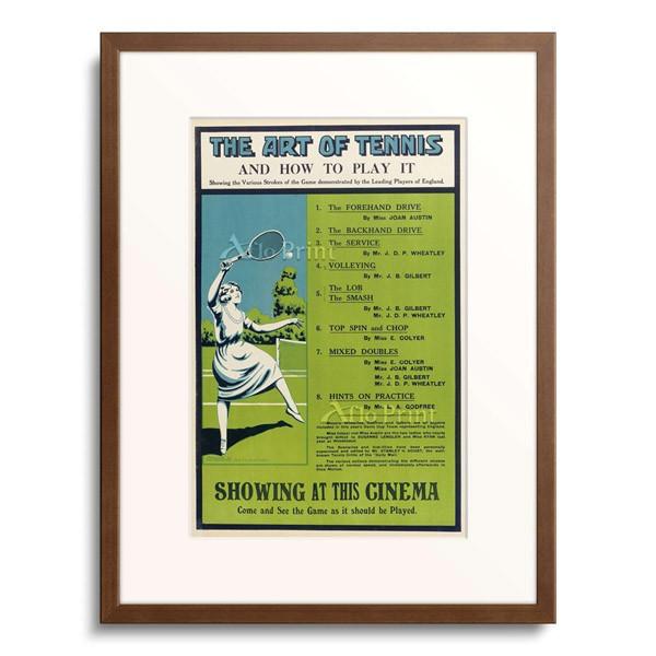 Artist:Englisch,early 20th century Imagetitle:The Art of Tennis and how to play it - cinema advertising poster produced ...