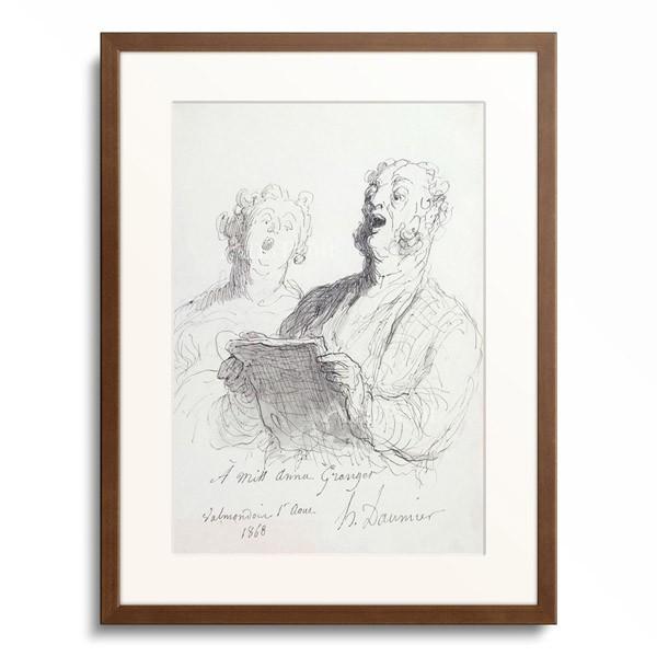 作家名： オノレ・ドーミエ ( 1808年 - 1879年 )フランスの画家ジャンル： 写実主義 ロマン派 Artist: Daumier, Honore,1808-1879 Imagetitle: Two Singers (Deux Ch...