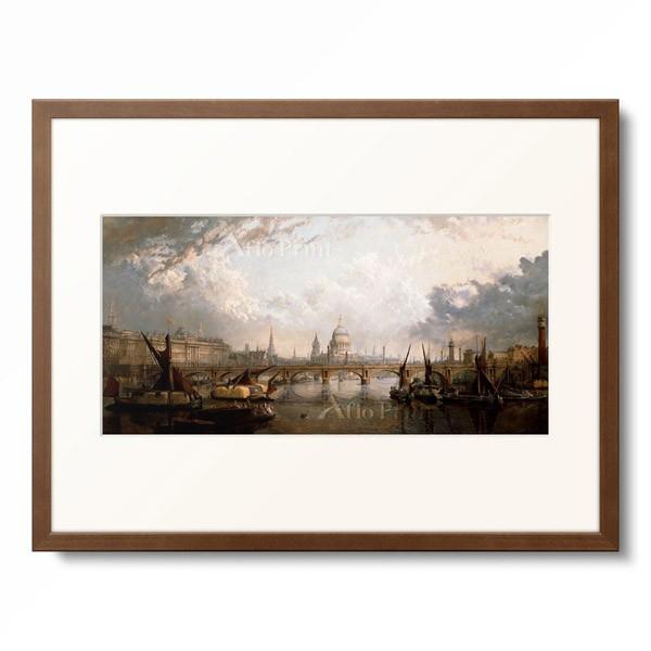 Artist: MacVicar Anderson, John,1835-1915 Imagetitle: The Thames from hungerford Bridge. 1871 Dimensions: 76 x 152.5 cm ...