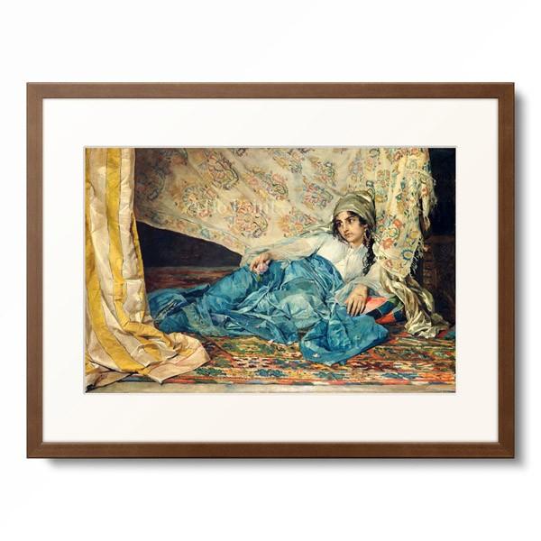 Artist: Cala y Moya, Jose,1850- ca. 1891 Imagetitle: An Odalisque. Dimensions: 80 x 120 cm Medium: Oil on canvas Locatio...
