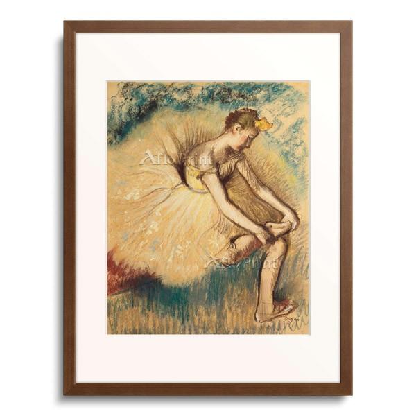 作家名： エドガー・ドガ ( 1834年 - 1917年 ) フランスの画家ジャンル： 印象派 Artist:  Degas, Edgar,1834-1917 Imagetitle:  A Dancer Putting on her Sho...
