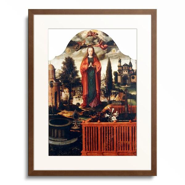 Artist: Benson, Ambrosius,ca. 1495-1550 Imagetitle: The Immaculate Conception. Dimensions: 85 x 60.5 cm Medium: Oil/Wood...