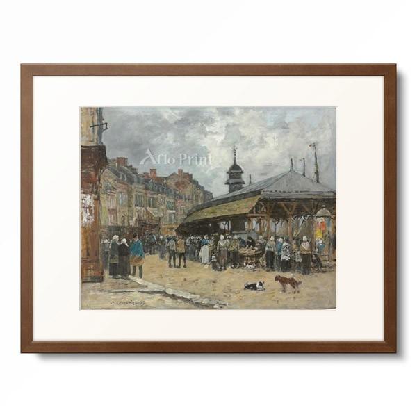 Artist: Boudin, Eugene,1824-1898 Imagetitle: Market in Trouville (Marche a Trouville). 1878 Dimensions: 36.6 x 46.4 cm M...