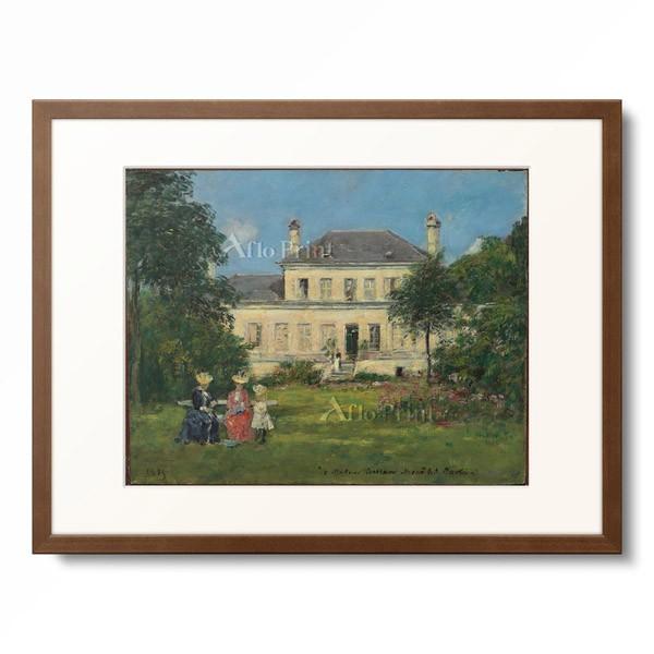 Artist: Boudin, Eugene,1824-1898 Imagetitle: House and Garden of the painter Braquaval. 1885 Dimensions: 30.8 x 39.1 cm ...