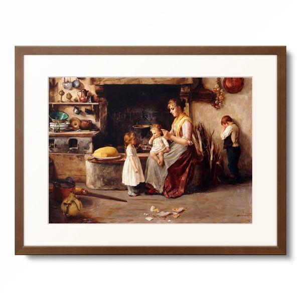 Artist: Novo, Stefano,1862-1927 Imagetitle: The punishment (In Castigo). 1899 Dimensions: 69.2 x 92.7 cm Medium: oil/can...