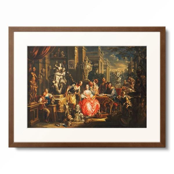 Artist: Platzer, Johann Georg,1704-1761 Imagetitle: An Allegory of the Visual Arts. Dimensions: 41 x 58.8 cm Medium: Oil...