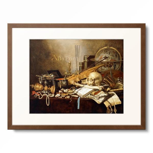 Artist: Claesz., Pieter,1596/97-1660 Imagetitle: A Vanitas Still Life of Musical Instruments and Manuscripts, an Overtur...