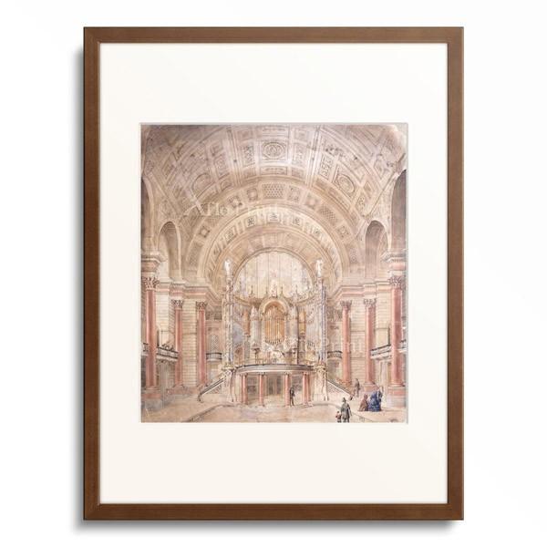 Artist: Cockerell, Charles Robert,1788-1863 Imagetitle: The Interior of the Great Hall, St George's Hall, Liverpool. Dim...