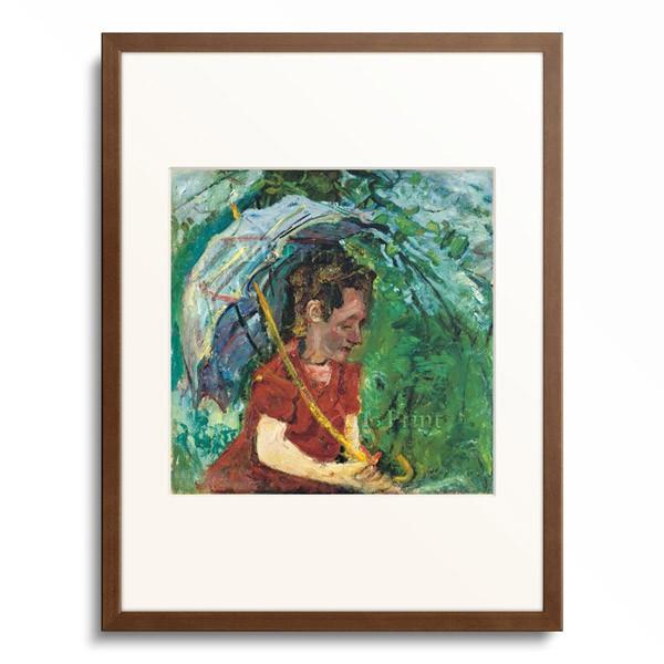 Artist: Soutine, Chaim,1893-1943 Imagetitle: Woman with umbrella (La femme a l'ombrelle). 1936-37 Dimensions: 73 x 73 cm...