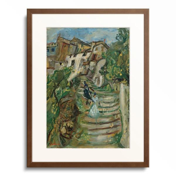 Artist: Soutine, Chaim,1893-1943 Imagetitle: Heights at Cagnes(La montee des cagnes). 1923-24 Dimensions: 54,9 x 38,3 cm...