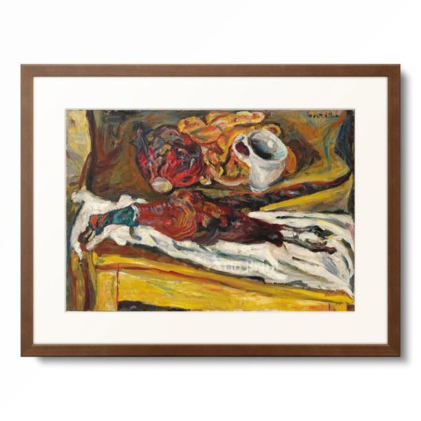Artist: Soutine, Chaim,1893-1943 Imagetitle: Pheasant with cabbage (Le faisan au chou). 1926-27 Dimensions: 56 x 79,7 cm...