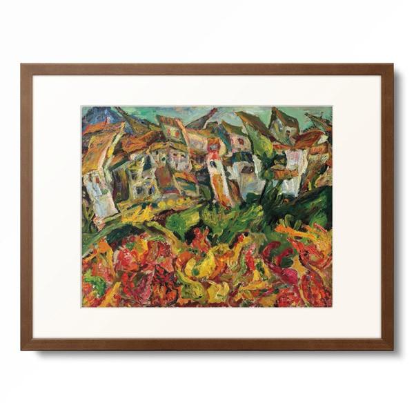 Artist: Soutine, Chaim,1893-1943 Imagetitle: House with pointed roofs (Maison aux toits pointus). Around 1920-21 Dimensi...