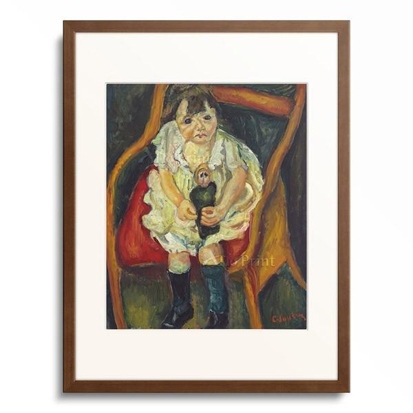 Artist: Soutine, Chaim,1893-1943 Imagetitle: Little girl with doll (La petite fille a la poupee). Around 1925 Dimensions...