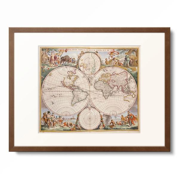 Artist: Wit, Frederick de,1610-1698 Imagetitle: Map Of The World: 'Nova Orbis Tabula in Lucem Edita'. Amsterdam. 1680. M...