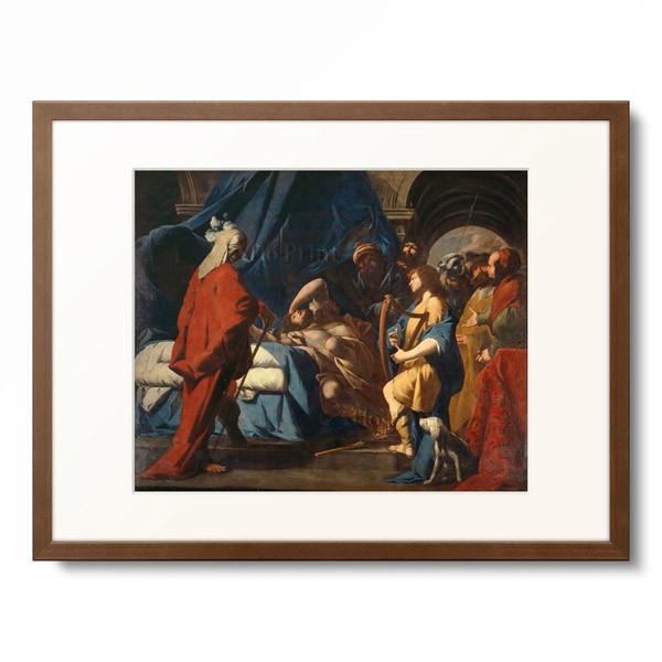 Artist: Spinelli, Giovan Battista,(?)-1647 Imagetitle: David playing the harp for the distressed Saul. Location: Florenz...