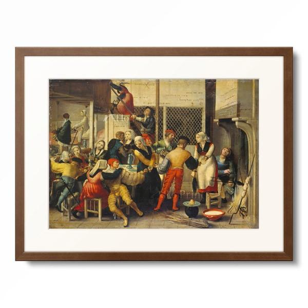 Artist: Monogrammist Imagetitle: Bordellszene. (Braunschweiger Monogramm.2. Viertel 16 Jahrh.) Dimensions: 32,7 x 45,5 c...