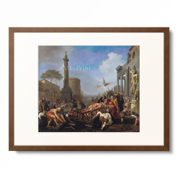 Artist: Breenbergh, Bartholomeus,1598-1657 Imagetitle: The martyrdom of St. Laurentius. 1647. Dimensions: 86,8 x 102 cm ...