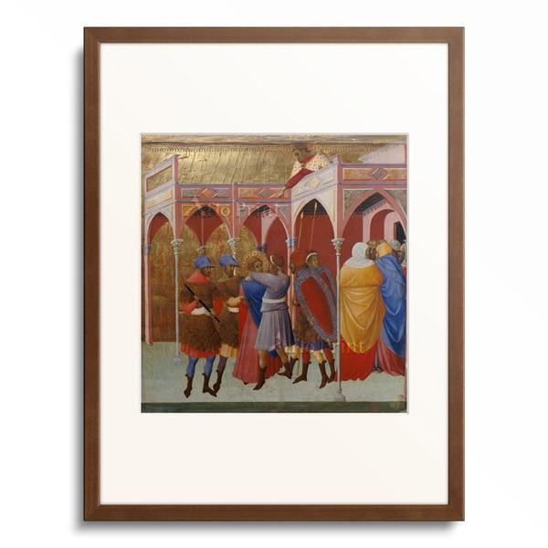 Artist: Bulgarini, Bartolommeo,ca. 1300 - 1378 Imagetitle: The Blinding of St. Victor. Dimensions: 41 x 39,6 cm Medium: ...