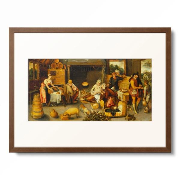 Artist: Cleve, Maerten van,1527-1581 Imagetitle: Besuch bei der Amme. 1572 Dimensions: 50,5 x 100 cm Medium: Oil on oakw...