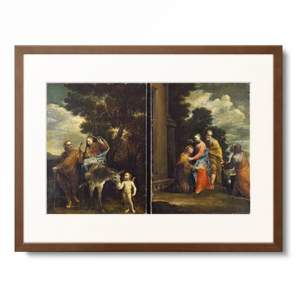 Artist: Crespi, Giuseppe (Lo Spagnuolo),1665-1747 Imagetitle: Flucht nach Agypten und Heimsuchung Mariae. Location: Stad...