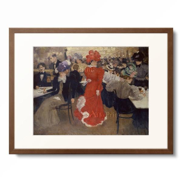 Artist: Evenepoel, Henry Jacque,1872-1899 Imagetitle: At the Cafe d'Harcourt, Paris. 1897 Dimensions: 114 x 148 cm Mediu...