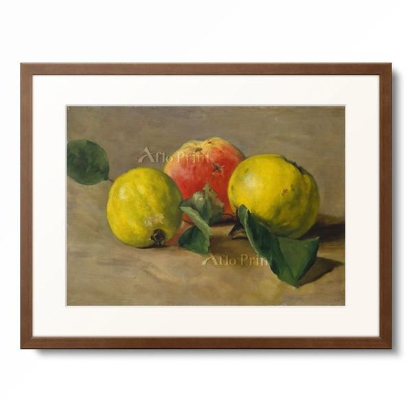 Artist: Eysen, Louis,1843-1899 Imagetitle: Still life with an apple and two quinces. About 1869/70 Dimensions: 24 x 33,5...