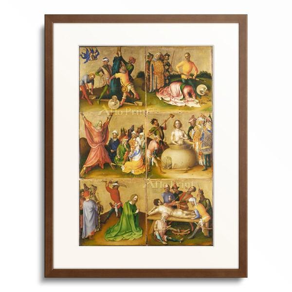 Artist: Lochner, Stephan,ca. 1410-1451 Imagetitle: Laurentius-Altar. The martyrdoms of St. Peter, Paul, Andrew, John the...