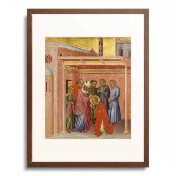 Artist: Martino di Bartolomeo,?-1435? Imagetitle: St. Stephen is being consecrated to deacon (Panel of an Altarpiece dep...